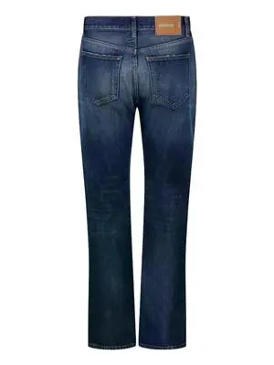 HAIKURE Faded Straight-leg Jeans - Blue