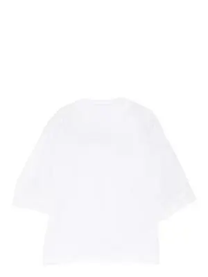 Sacai Short Sleeve Crewneck T-shirt With Chest Pocket - White