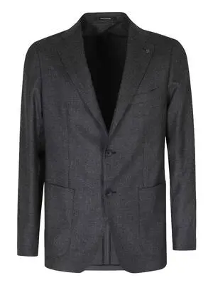Tagliatore Single-breasted Buttoned Blazer - Grey