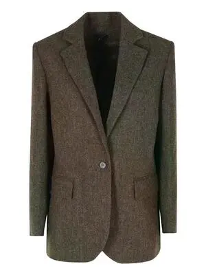 Soeur Single-breasted Blazer - Brown