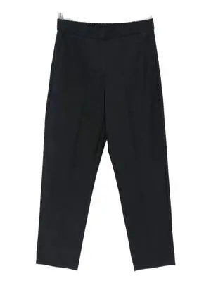 I BLUES Pressed-crease Cropped Trousers - Blue