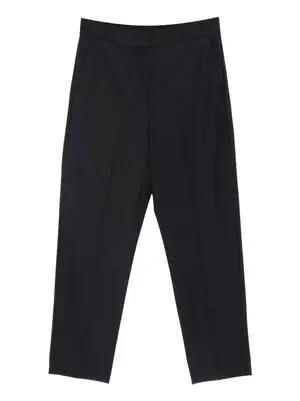 I BLUES Pressed-crease Cropped Trousers - Blue