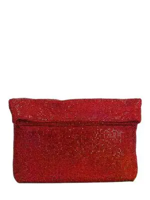 TWENTY FOURHAITCH Varadero Crystal-embellished Clutch Bag - Red