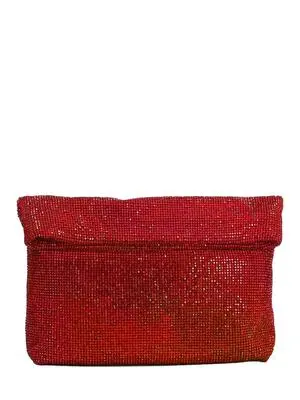 TWENTY FOURHAITCH Varadero Crystal-embellished Clutch Bags - Red