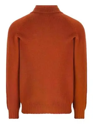 Tagliatore Spread Collar Sweater - Orange