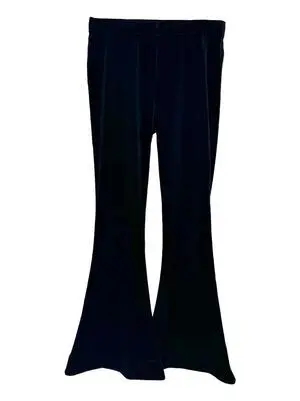 GANNI Ganni Velvet Flared Trousers Blue