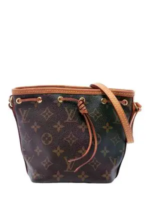 LOUIS VUITTON Monogram Nano Noe Bucket Bag - Brown
