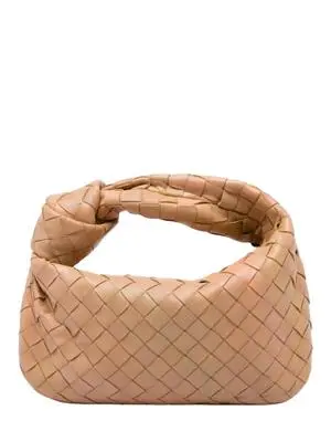 Bottega Veneta Mini Nappa Intrecciato Jodie Hobo Bag - Brown
