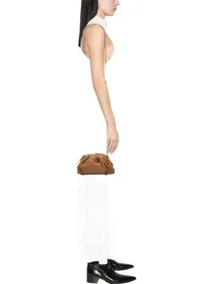 Bottega Veneta Lambskin The Mini Pouch Crossbody Bag - Brown
