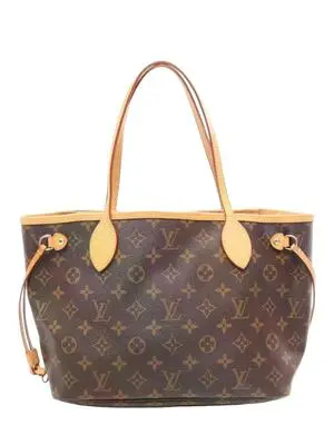 LOUIS VUITTON Louis Vuitton Monogram Canvas Neverfull PM Tote Bag Brown