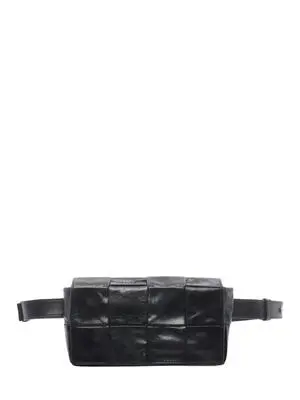 Bottega Veneta Cassette Intrecciato Belt Bag - Black