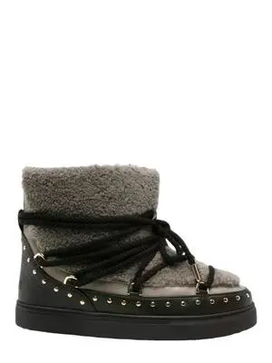 Inuikii Curly Rock Boots With Stud Detailing - Grey