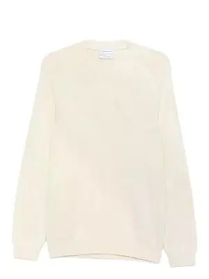 SCAGLIONE Ribbed-knit Raglan-sleeve Sweater - Neutrals