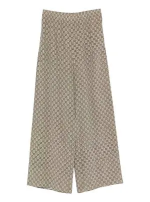 Gucci Gucci GG Supreme Monogram Trousers Neutrals