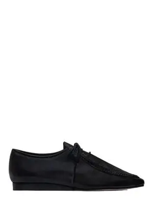 Bernardo Bernardo Square-Toe Derby Shoes Black