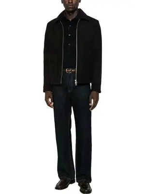 Canali Corduroy Long-sleeve Shirt - Blue