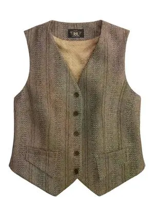 RALPH LAUREN Ralph Lauren RRL Herringbone Button Vest