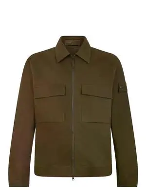 Stone Island 1200018 All-weather Cotton Canvas_s.i. Ghost Overshirt - Brown