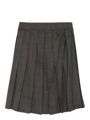 SIMONE ROCHA Simone Rocha Check Pattern Pleated Skirt