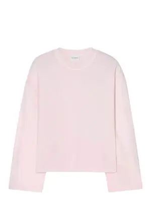Closed Logo Embroidered Crew-neck T-shirt - Pink
