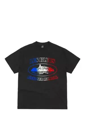 CORTEIZ France Alcatraz Logo-print T-shirt - Black