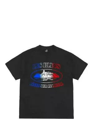 CORTEIZ France Alcatraz Logo-print T-shirt - Black