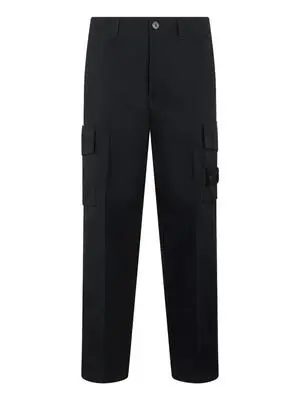 STONE ISLAND Stone Island All-Weather Cotton Canvas Ghost Cargo Trousers