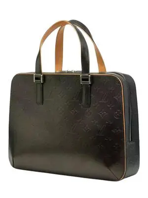 LOUIS VUITTON Monogram Mat Malden Business Bag - Grey