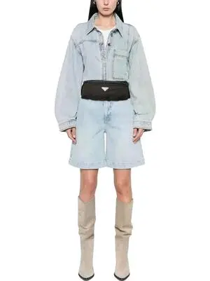 Prada Tessuto Belt Bag - Black