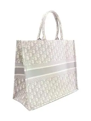 DIOR Christian Dior Book Tote Oblique Canvas Tote Bag