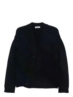 JIL SANDER Asymmetric Ribbed-knit Cardigan
