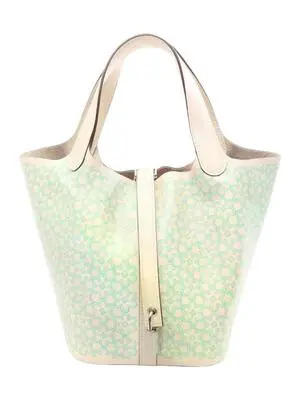 Hermès 2022 Picotin Lock Lucky Daisy Handbag - Neutrals