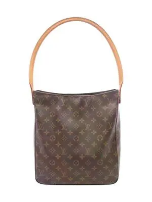 LOUIS VUITTON Monogram Canvas Looping Gm Tote Bag - Brown