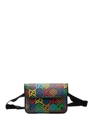 Gucci Gg Supreme Psychedelic Belt Bag - Black