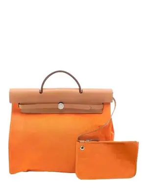 Hermès Hermès 2012 MM Herbag Zip Handbag Orange