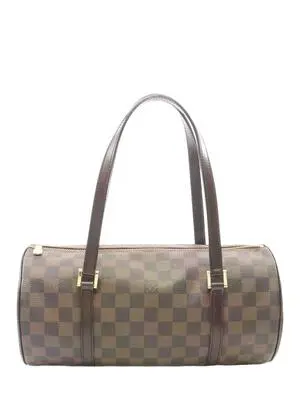 LOUIS VUITTON 2005 30 Papillon Damier Ebene Canvas Tote Bag - Brown