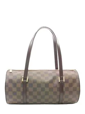 LOUIS VUITTON 2005 30 Papillon Damier Ebene Canvas Tote Bag - Brown