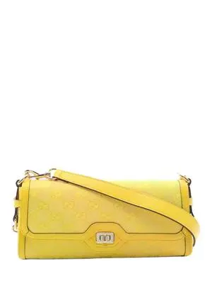 Gucci Gucci GG Canvas Shoulder Bag Yellow