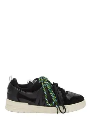 Moschino Panelled Lace-up Sneakers - Black
