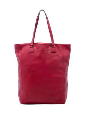 Loewe Leather Anagram Shopper Tote Bag - Pink
