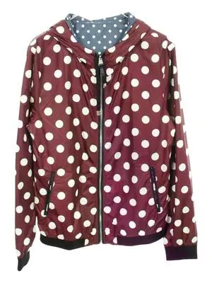 DOLCE & GABBANA Dolce & Gabbana Polka Dot Reversible Hooded Jacket
