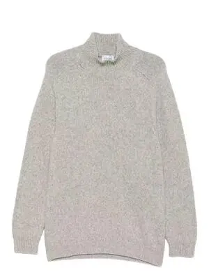 SCAGLIONE High-neck Raglan-sleeve Sweater - Grey
