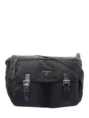 PRADA Prada Vela Buckle Messenger Bag
