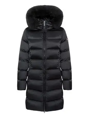 COLMAR Colmar Fur-Trim Quilted Coat