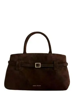 Manu Atelier 25 Le Cambon Suede Tote Bag - Brown