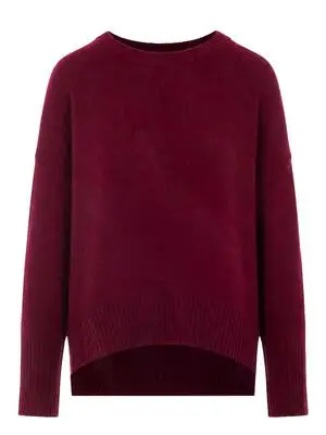 LISA YANG Mila Crew-Neck Sweater Red