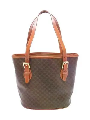 Celine 2010s Macadam Tote Bag - Brown