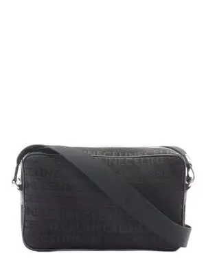 CELINE Celine Embroidered Logo Shoulder Bag