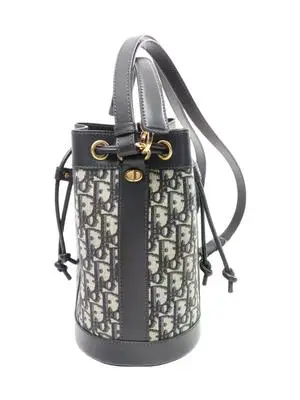 Dior Oblique Canvas Bucket Bag - Blue