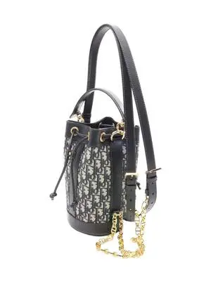 Dior Oblique Canvas Bucket Bag - Blue